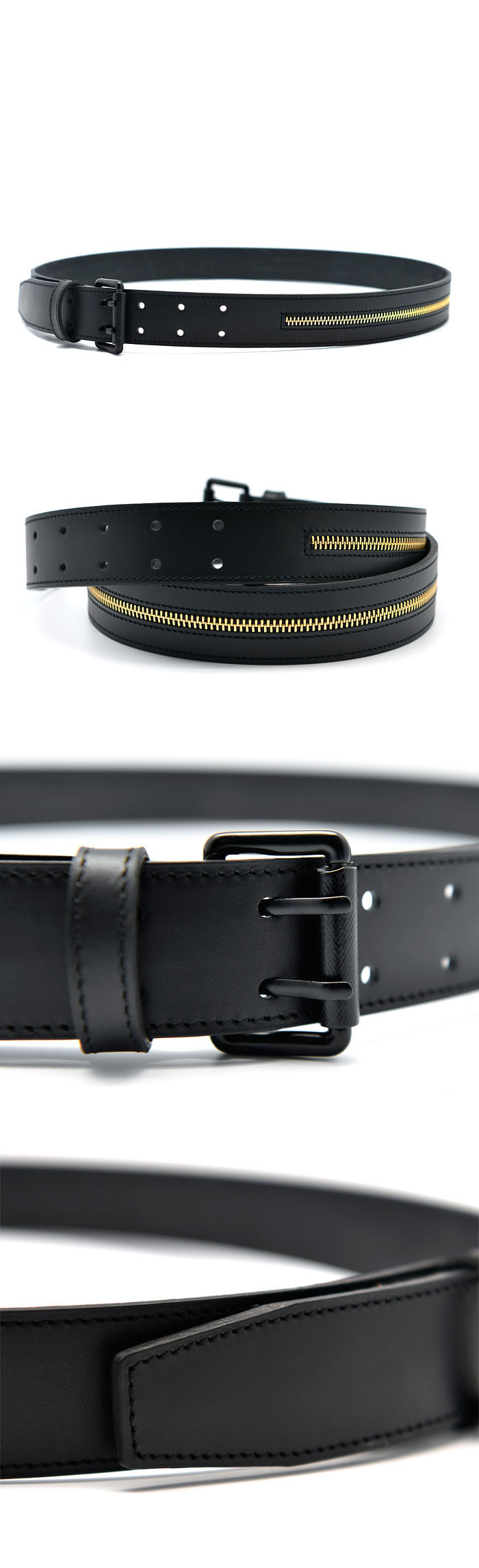 Accessories :: Belts :: Silver Star Gold Zipper Designer-Belt 142 ...