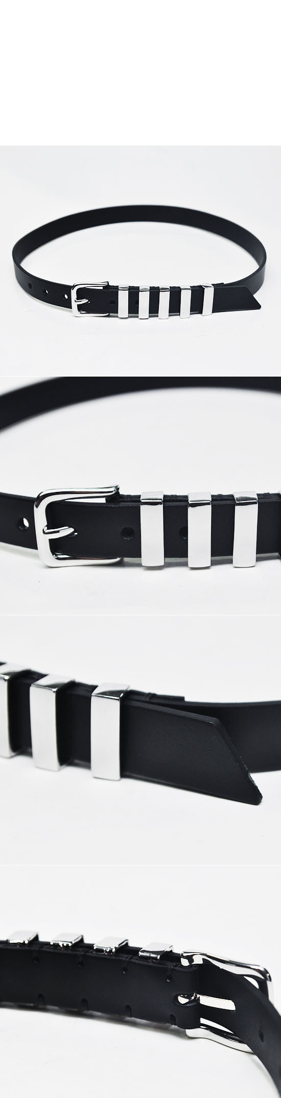 Accessories :: Belts :: Designer's Silver Metal Loop Buckle Leather ...