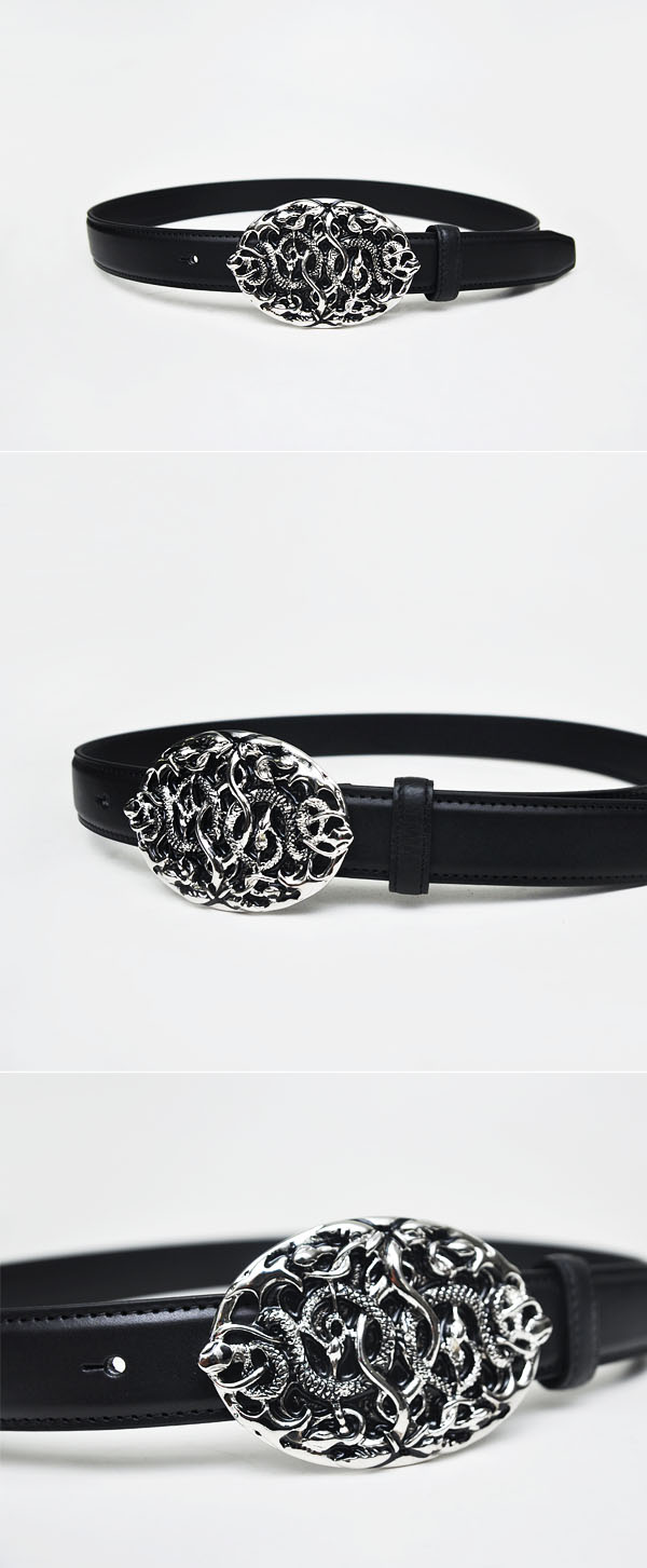 Accessories :: Belts :: Stunning Designers Antique Silver Medusa Buckle ...