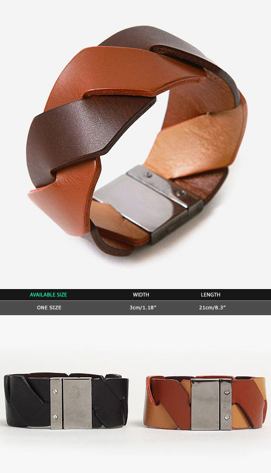Accessories :: Bracelets :: Smart Reversible Leather Bracelet-Bracelet ...