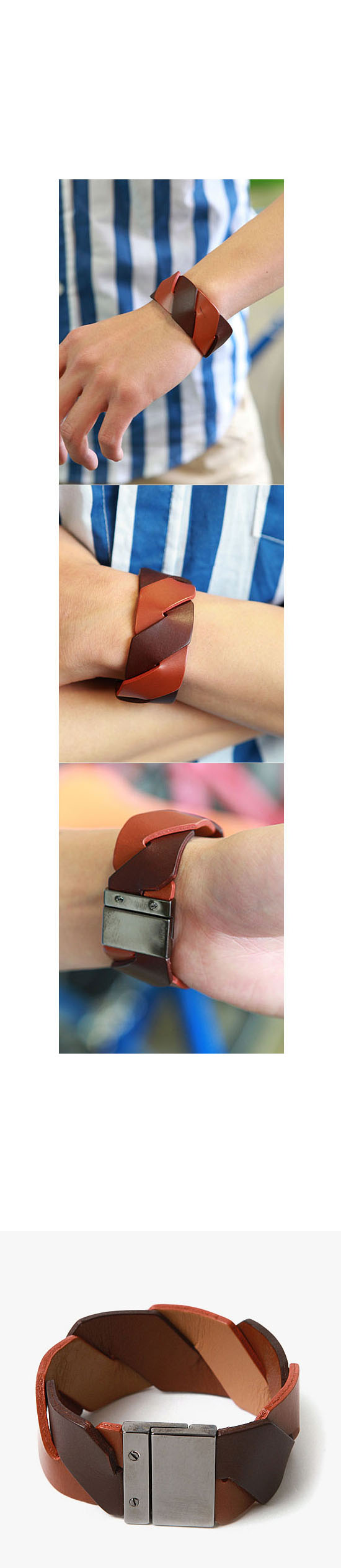Accessories :: Bracelets :: Smart Reversible Leather Bracelet-Bracelet ...