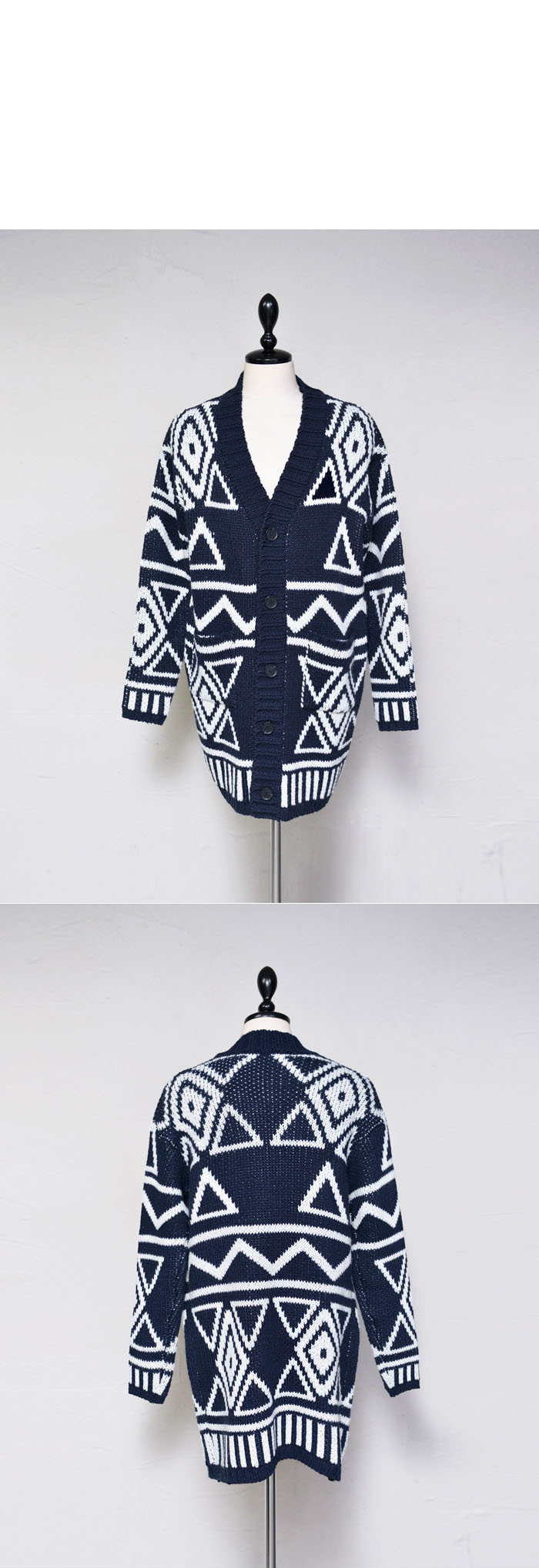 Outerwear :: Cardigans :: Tribal Pattern Long Sweater-Cardigan 214 ...