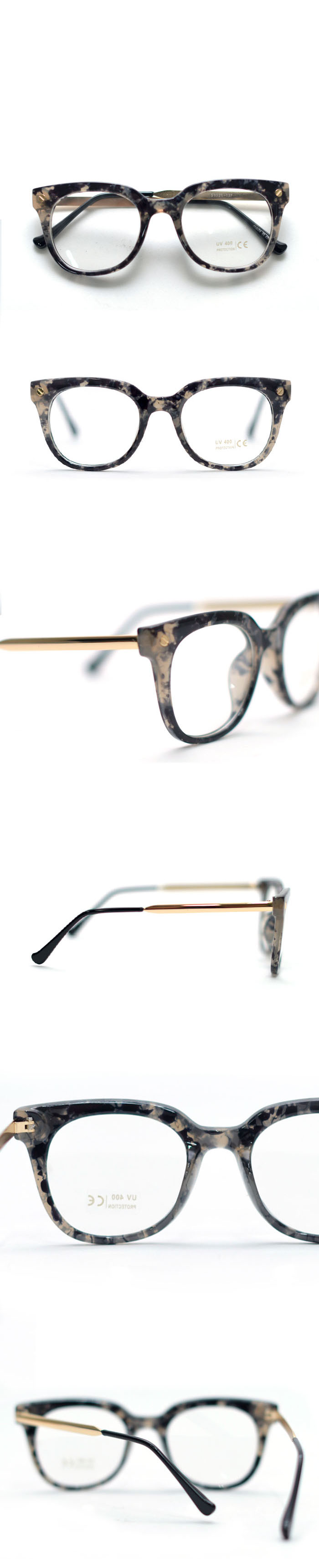 Accessories :: Sunglasses & Glasses :: Bolt Rivet Gold Arm Glases ...