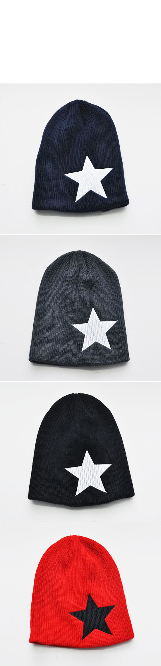 Accessories :: Hats :: Top Quality Funky Big Star Accent Beanie-Hat 26 ...