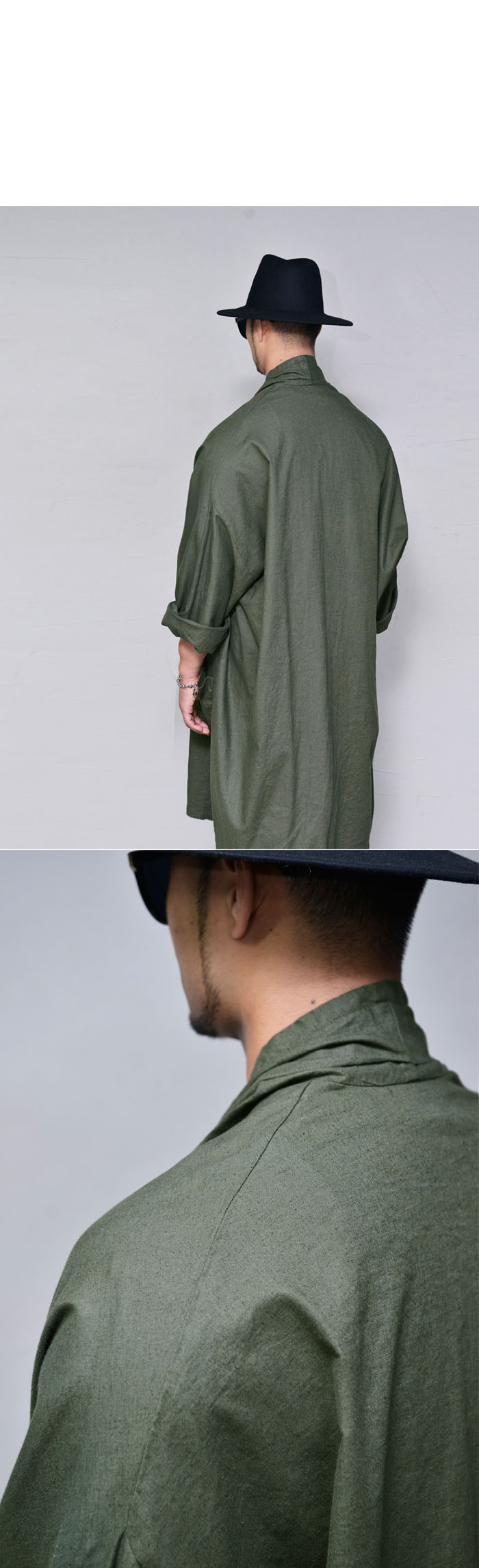 Outerwear :: Jackets :: Avant-garde Linen Box Coat-Jacket 318 - GUYLOOK ...