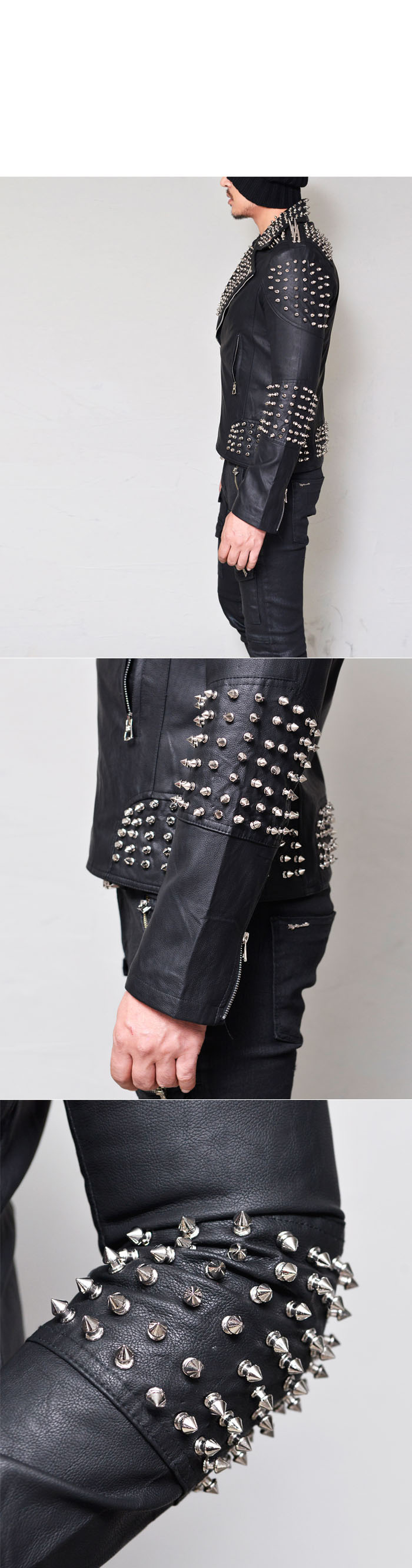 Outerwear :: Leather Jackets :: Spike Armor 100% Lambskin-Leather 113 ...