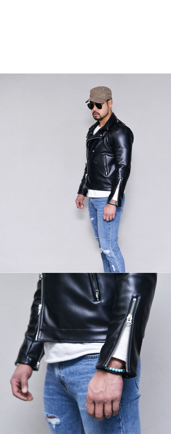 Outerwear :: Leather Jackets :: Urban Zipper Leather Biker-Leather 159 ...