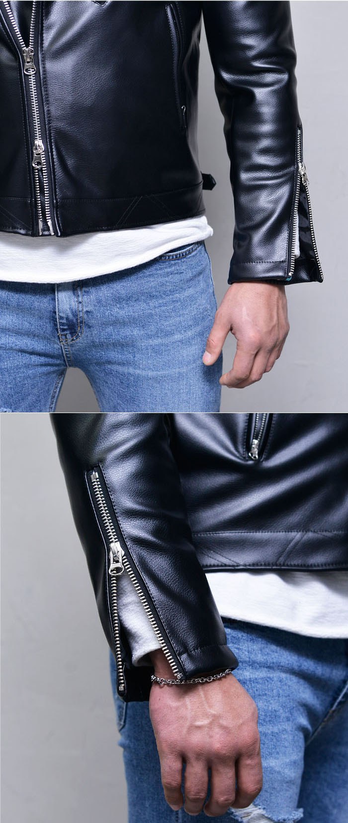 Outerwear :: Leather Jackets :: Urban Zipper Leather Biker-Leather 159 ...