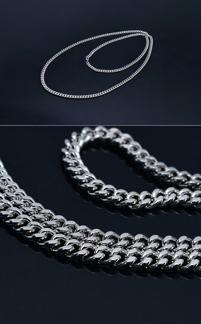 Accessories :: Necklaces :: Long Silver Metal Chain-Necklace 238 ...