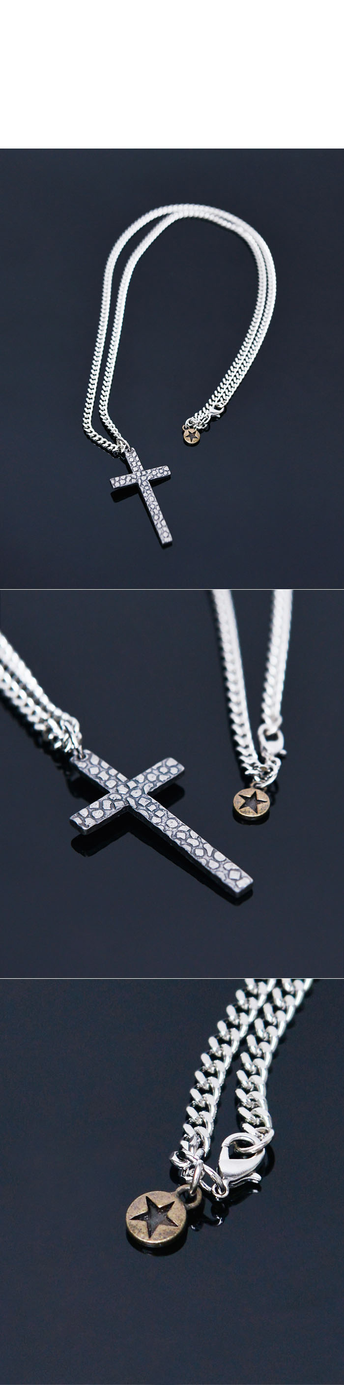 Accessories :: Necklaces :: Stone Cross Chain-Necklace 322 - GUYLOOK ...