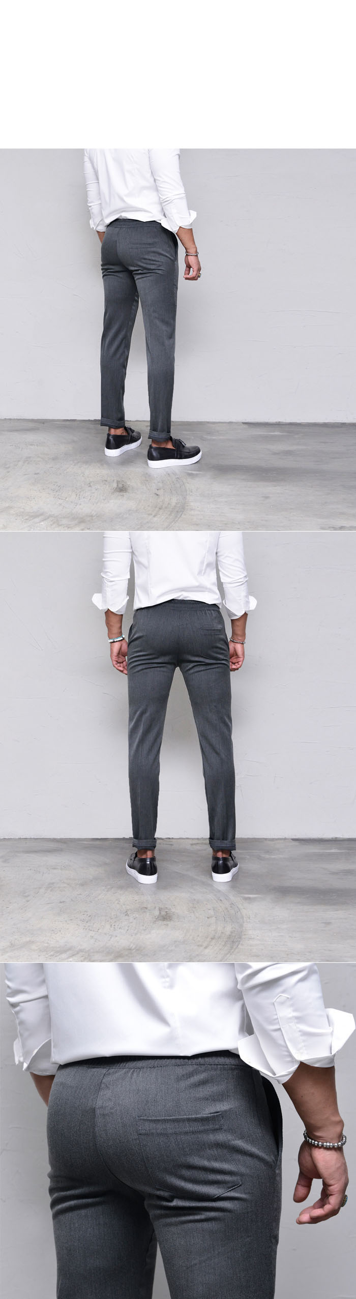 Bottoms :: Pants :: Slim Banding Modern Slacks-Pants 359 - GUYLOOK Men ...