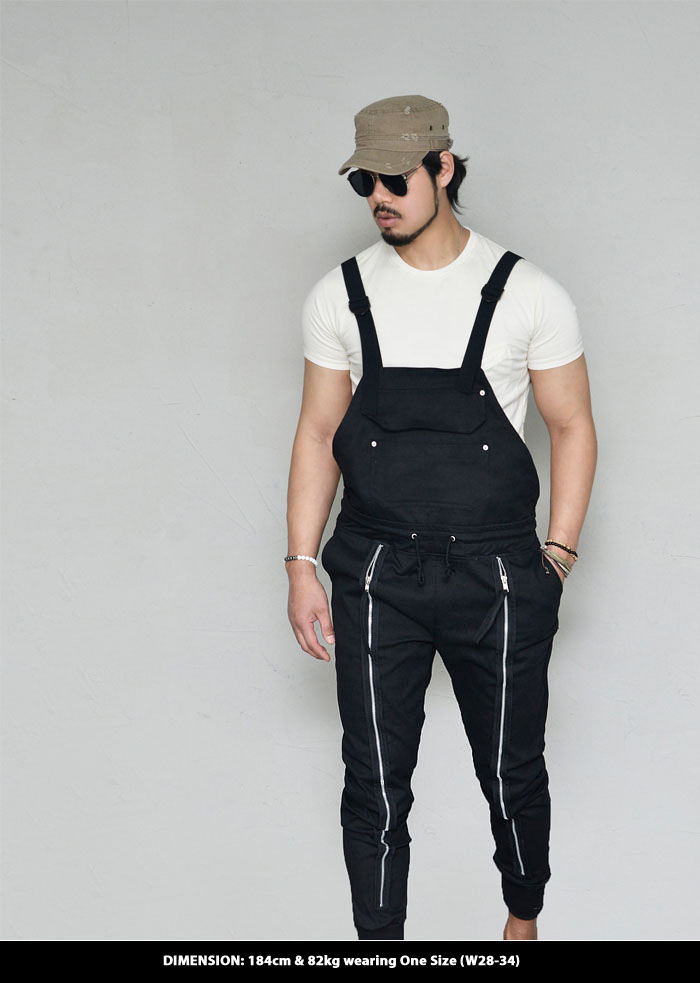 Bottoms :: Pants :: Zippered Stretchy Jogger Jumpsuit-Pants 572 ...