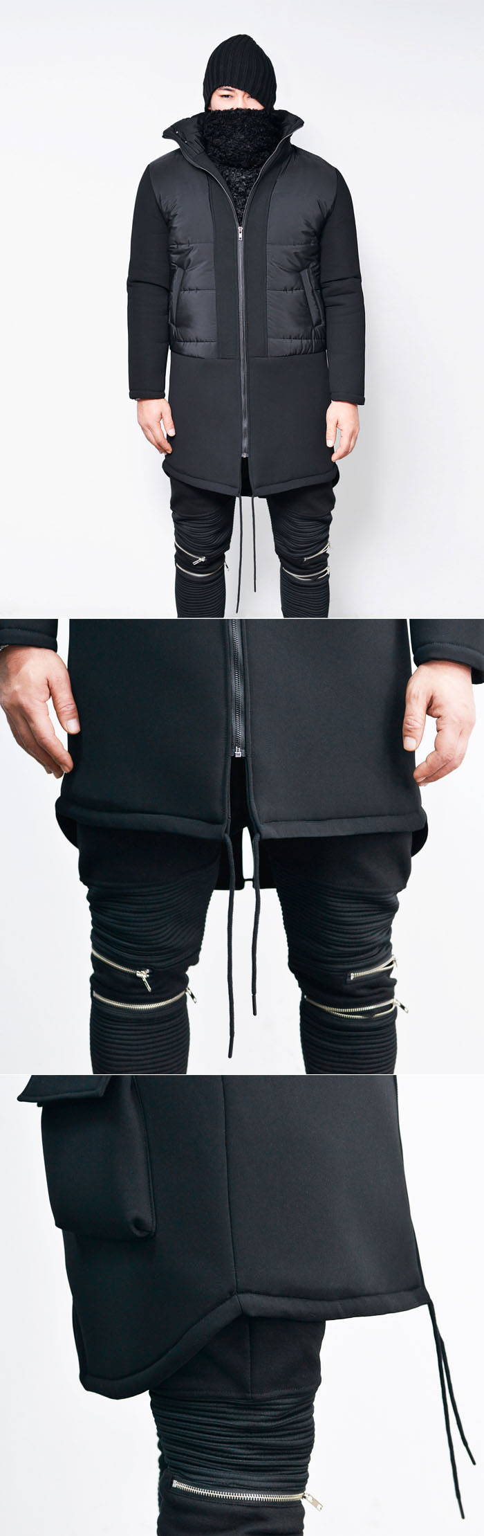 Outerwear :: Parkas :: Re) Cargo Back Pocket Detachable Hood Neoprene ...