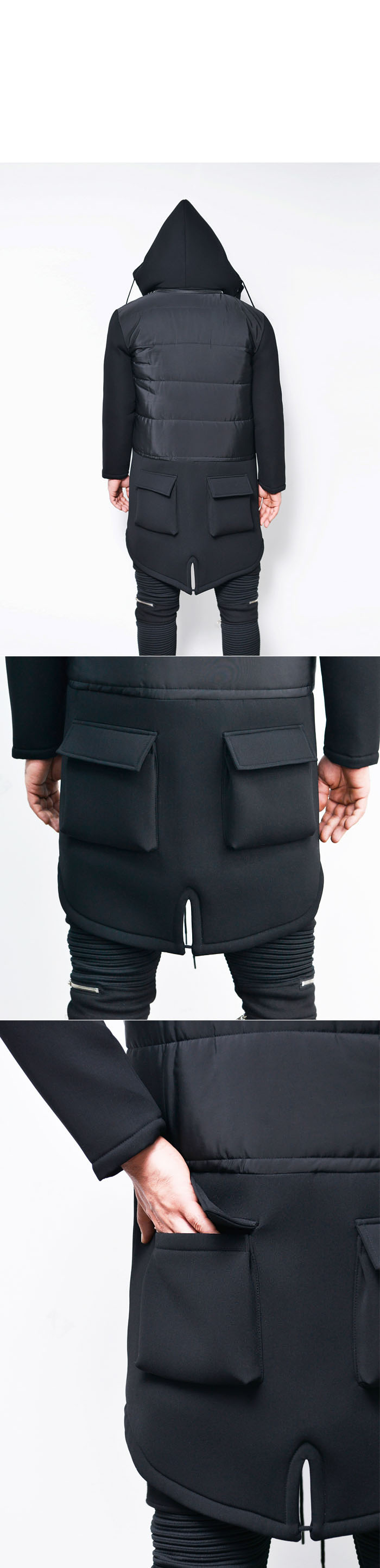 Outerwear :: Parkas :: Re) Cargo Back Pocket Detachable Hood Neoprene ...