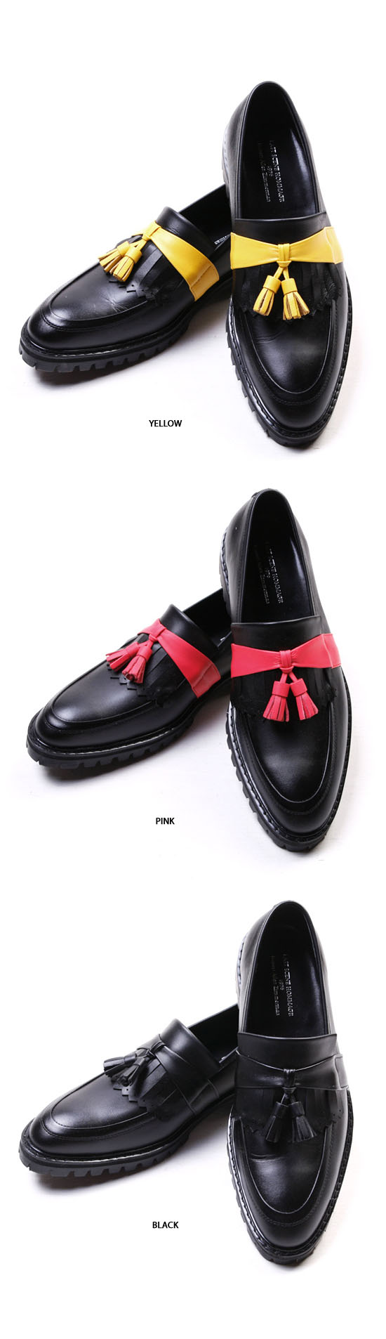 Shoes :: Designer Neon Tassel Kipskin Clipper-Shoes 127 - GUYLOOK Men's ...