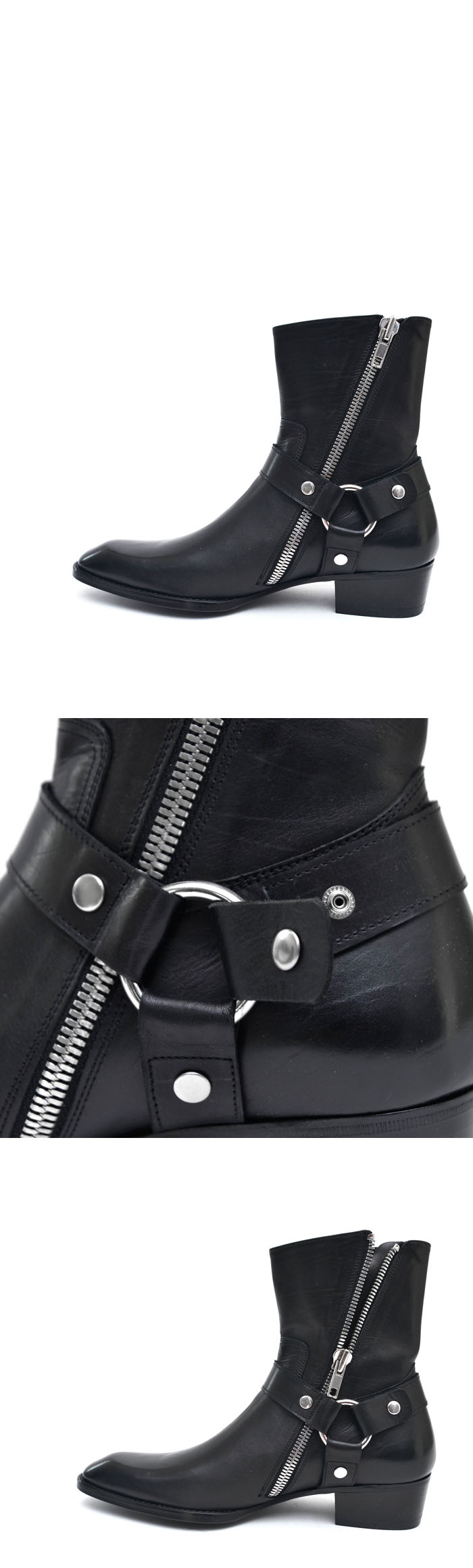 Shoes :: Tough-chic Harness Ankle Biker Boots-Shoes 361 - GUYLOOK Men's ...