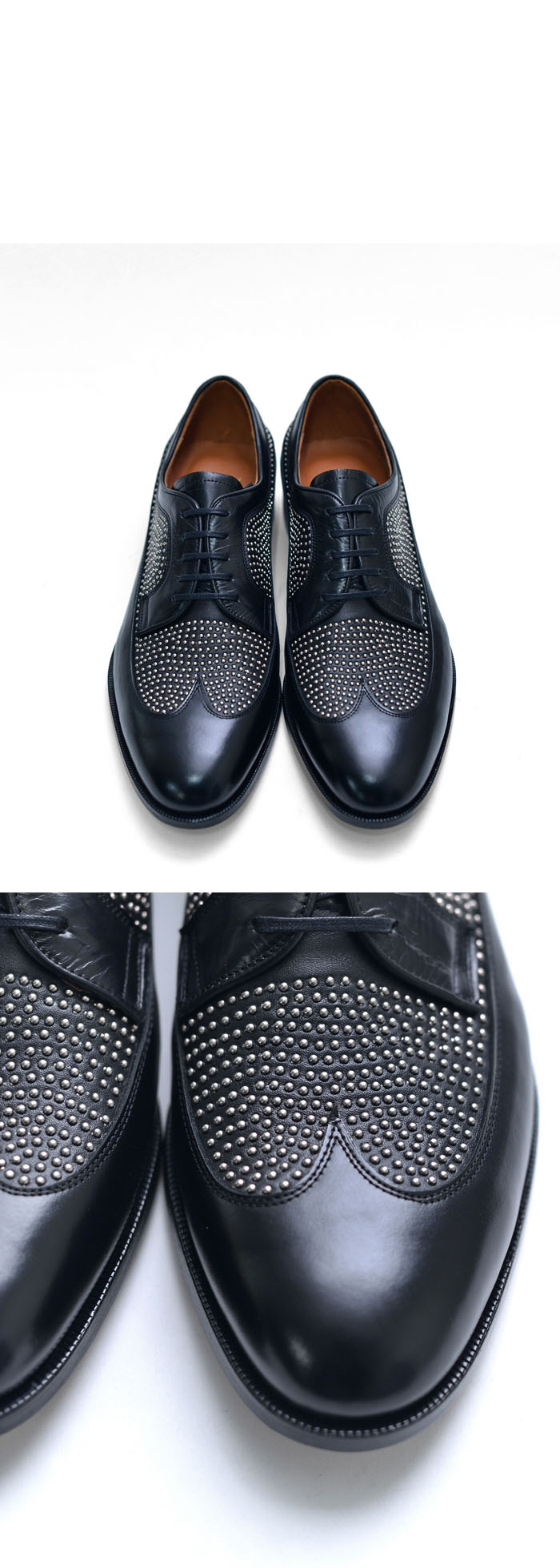Shoes :: Silver Stud Slender Dylan Brouge-Shoes 396 - GUYLOOK Men's ...