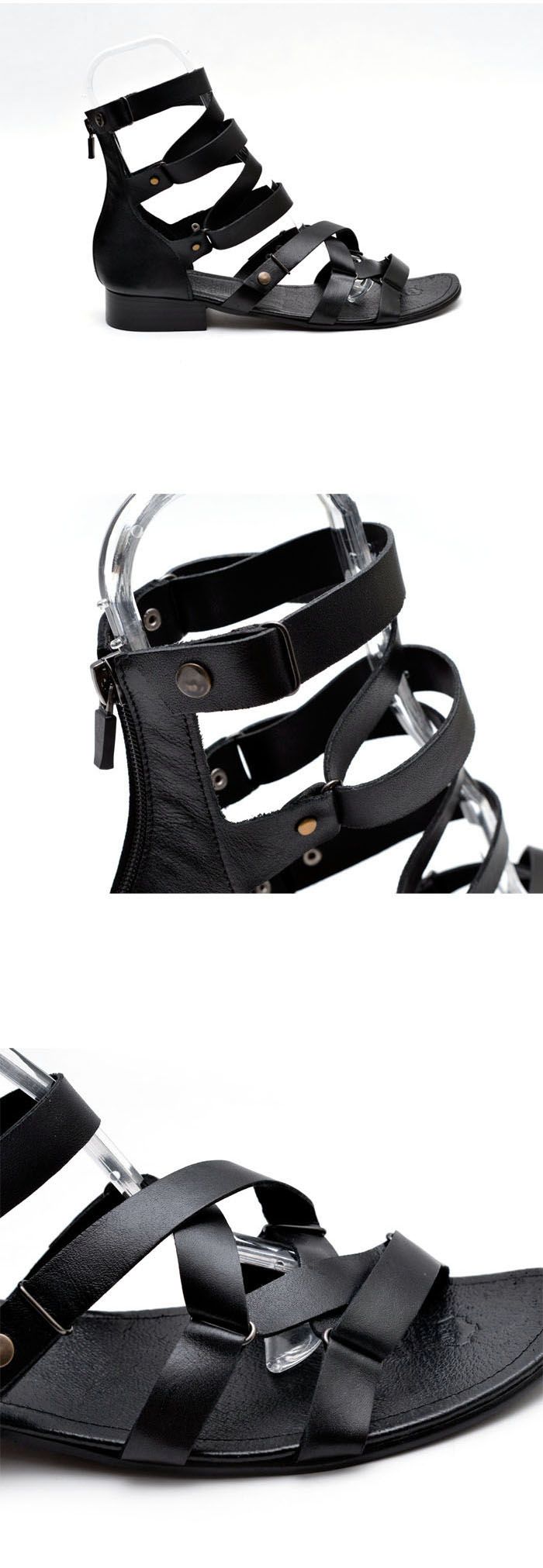 Shoes :: Premium Leather Sole Gladiator-Shoes 435 - GUYLOOK Men's ...