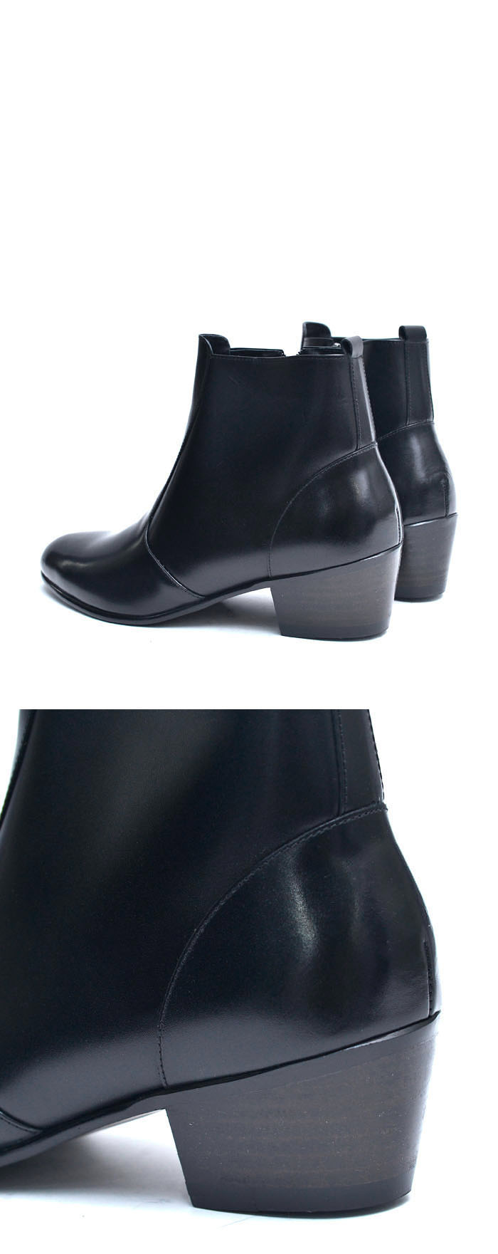 Shoes :: 5cm heel Zip Mid Ankle Boots-Shoes 510 - GUYLOOK Men's Trendy ...