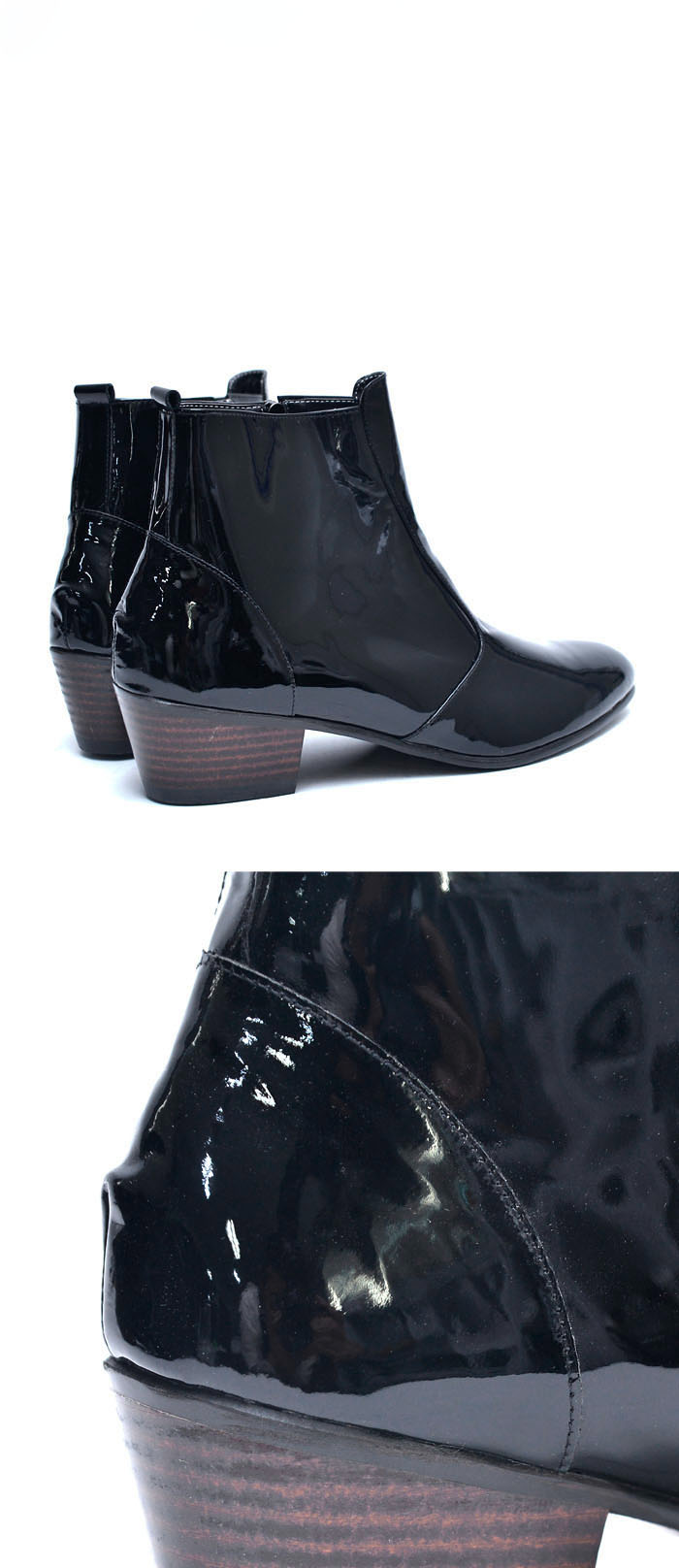 Shoes :: 5cm heel Zip Mid Ankle Boots-Shoes 510 - GUYLOOK Men's Trendy ...