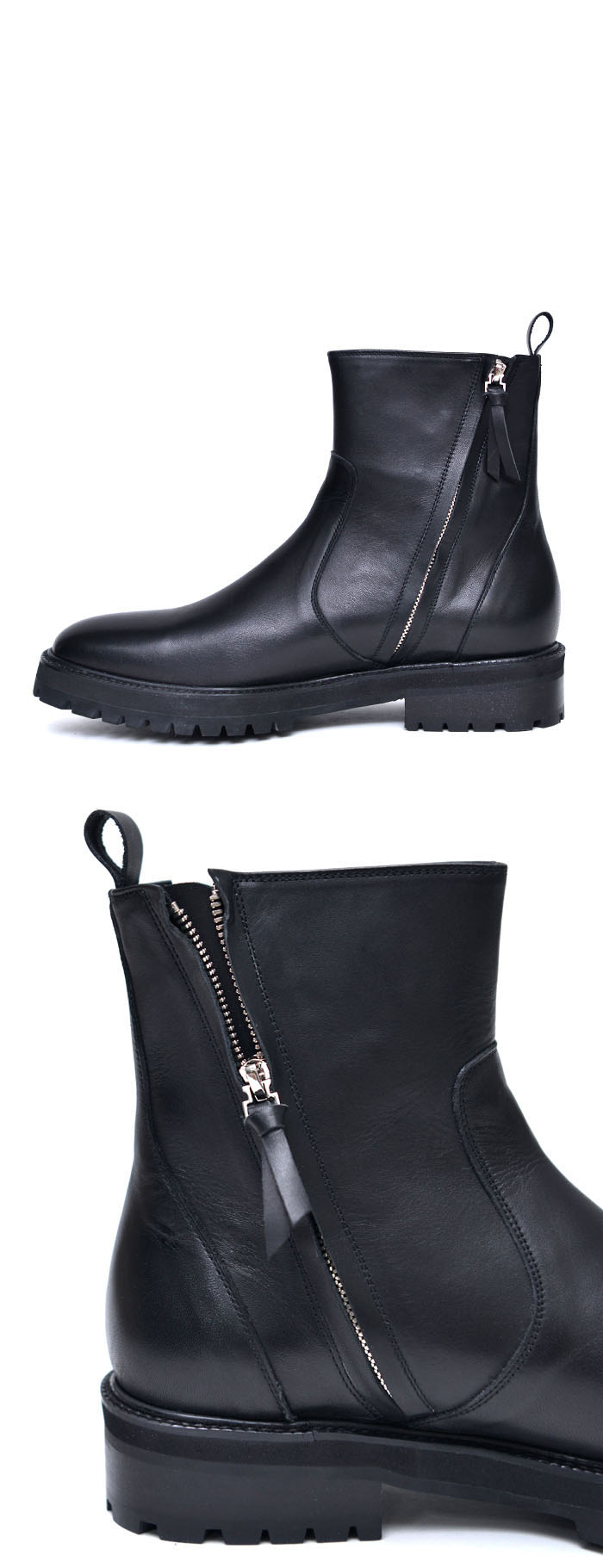 Shoes :: Dual Zip Urban Mid High Boots-Shoes 553 - GUYLOOK Men's Trendy ...