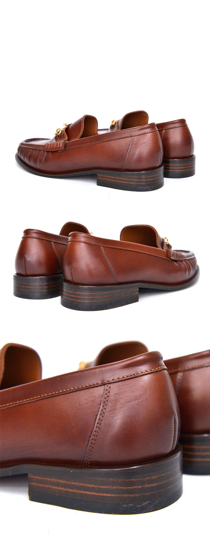 Shoes :: Loafers :: Gold Hash Tanned Loafer-Shoes 582 - GUYLOOK Men's ...