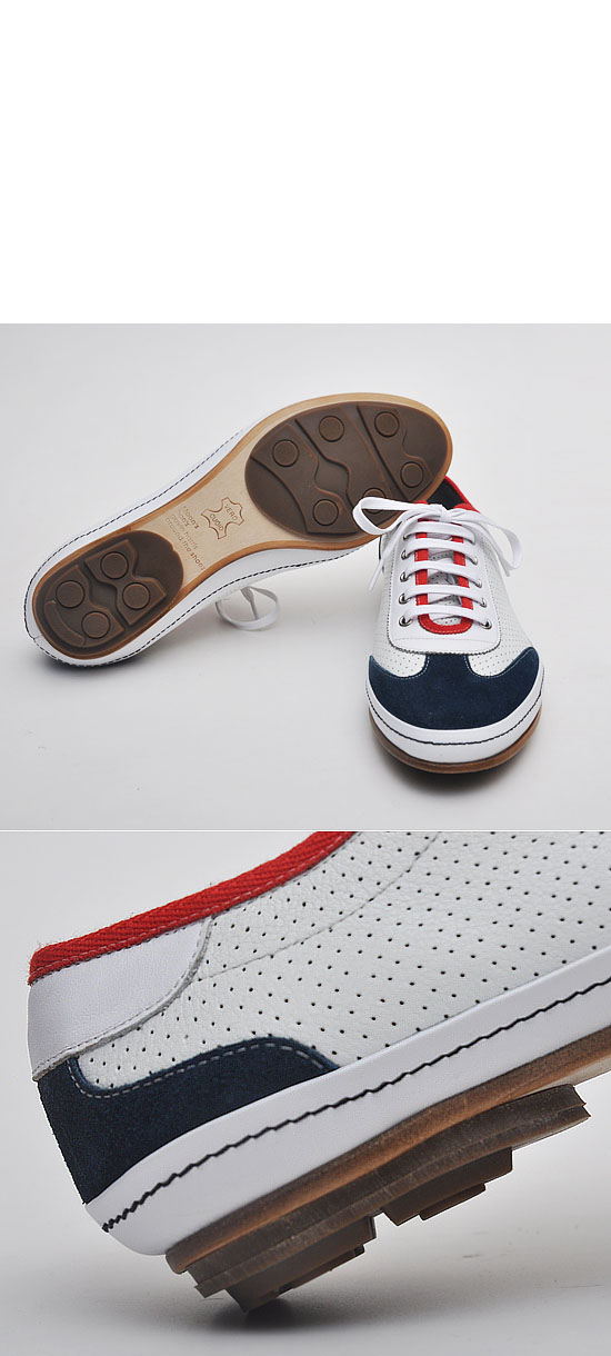 Shoes :: Hand-made Punching Kipskin Sneakers-Shoes 98 - GUYLOOK Men's ...