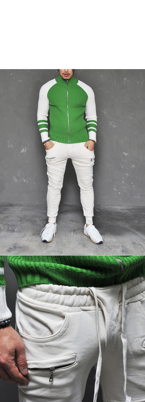 Mens Designer Zipper Motor Biker Sweats-Sweatpants 105 | Fast Fashion ...