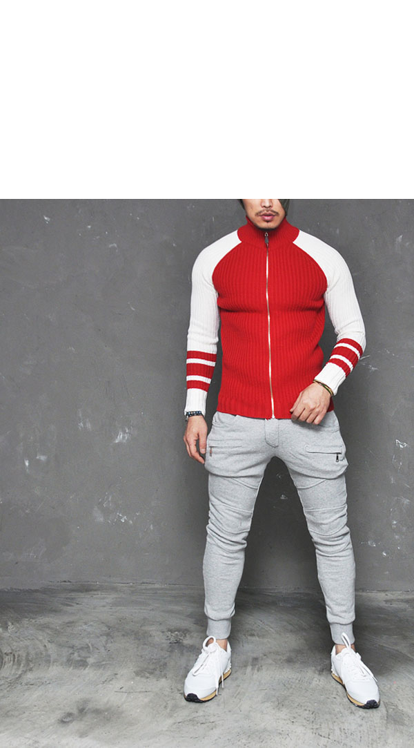 Mens Designer Zipper Motor Biker Sweats-Sweatpants 105 | Fast Fashion ...