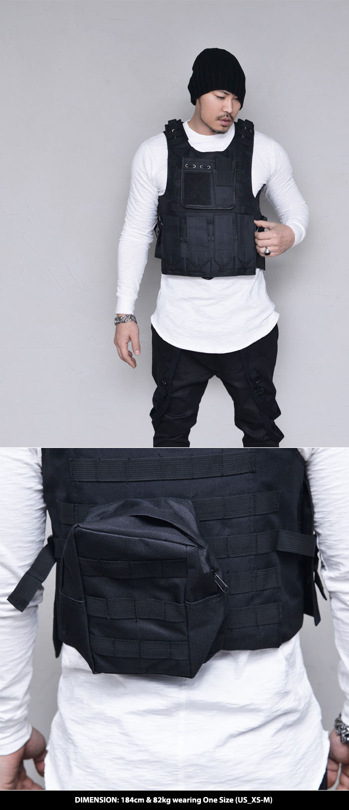 Outerwear :: Vests :: Techwear Armor Short Vest-Vest 160 - GUYLOOK Men ...