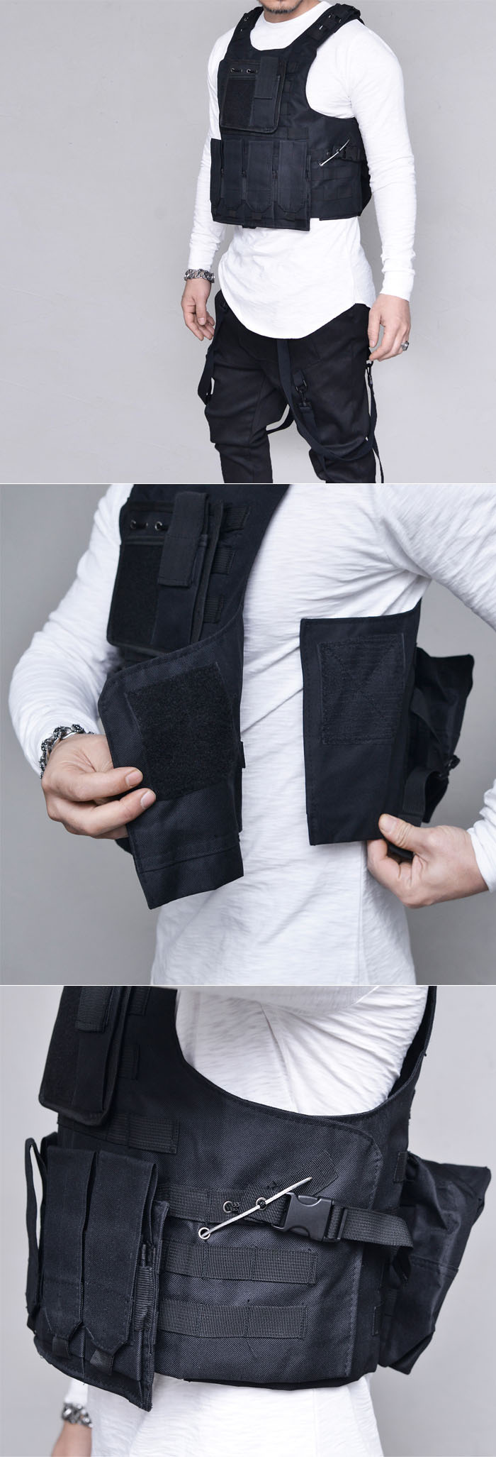 Outerwear :: Vests :: Techwear Armor Short Vest-Vest 160 - GUYLOOK Men ...