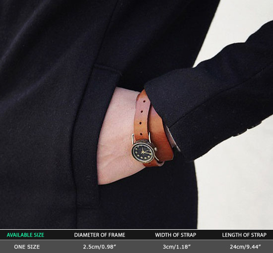 Accessories :: Watches :: Leather Dual Strap Cuffs Watch-Watch 30 ...