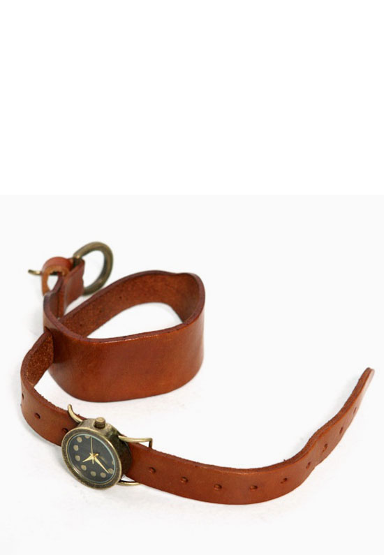 Accessories :: Watches :: Leather Dual Strap Cuffs Watch-Watch 30 ...
