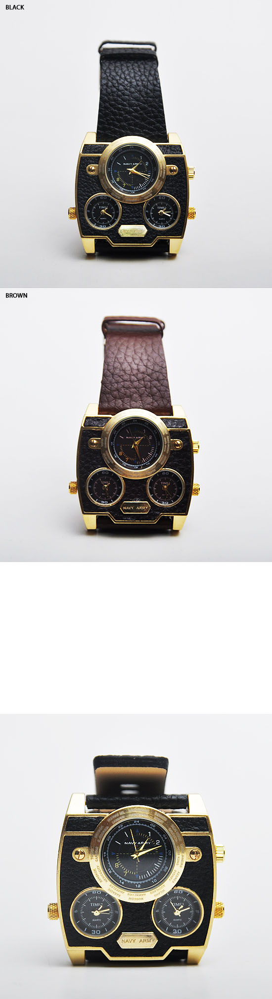Accessories :: Watches :: Oversized Retro Gold Frame-Watch 34 - GUYLOOK ...