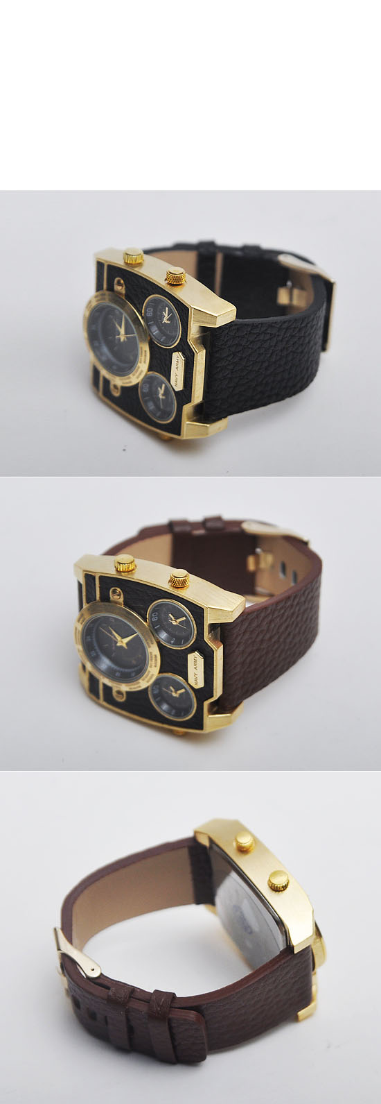 Accessories :: Watches :: Oversized Retro Gold Frame-Watch 34 - GUYLOOK ...