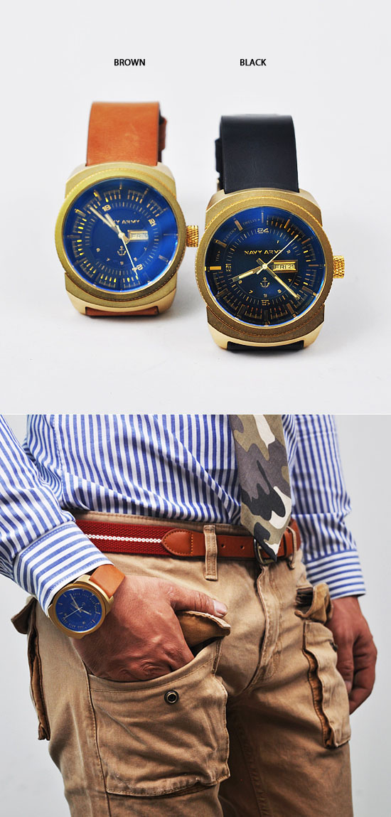 Accessories :: Watches :: Sporty-Lux Big Gold Frame -Watch 39 - GUYLOOK ...