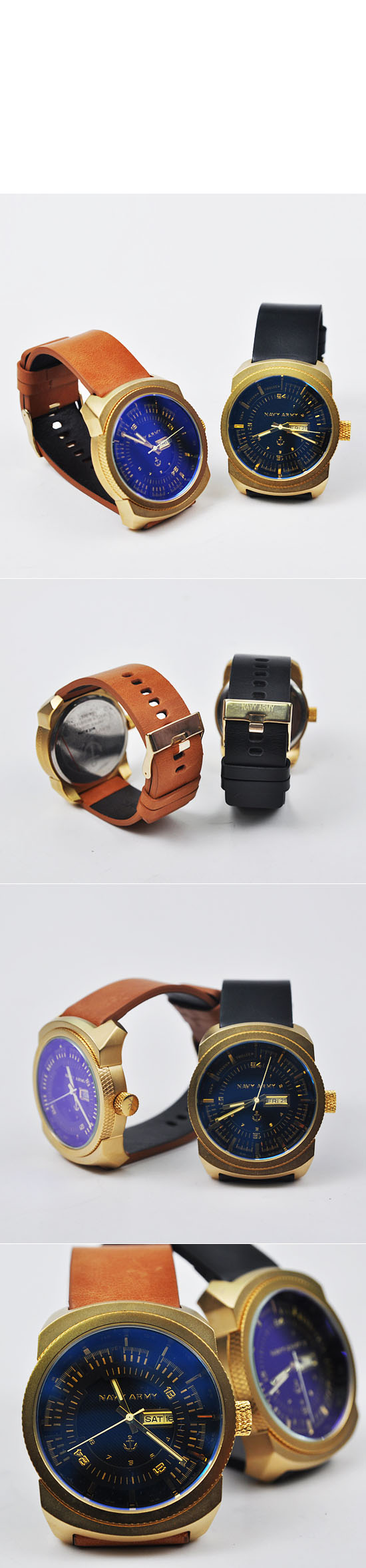 Accessories :: Watches :: Sporty-Lux Big Gold Frame -Watch 39 - GUYLOOK ...